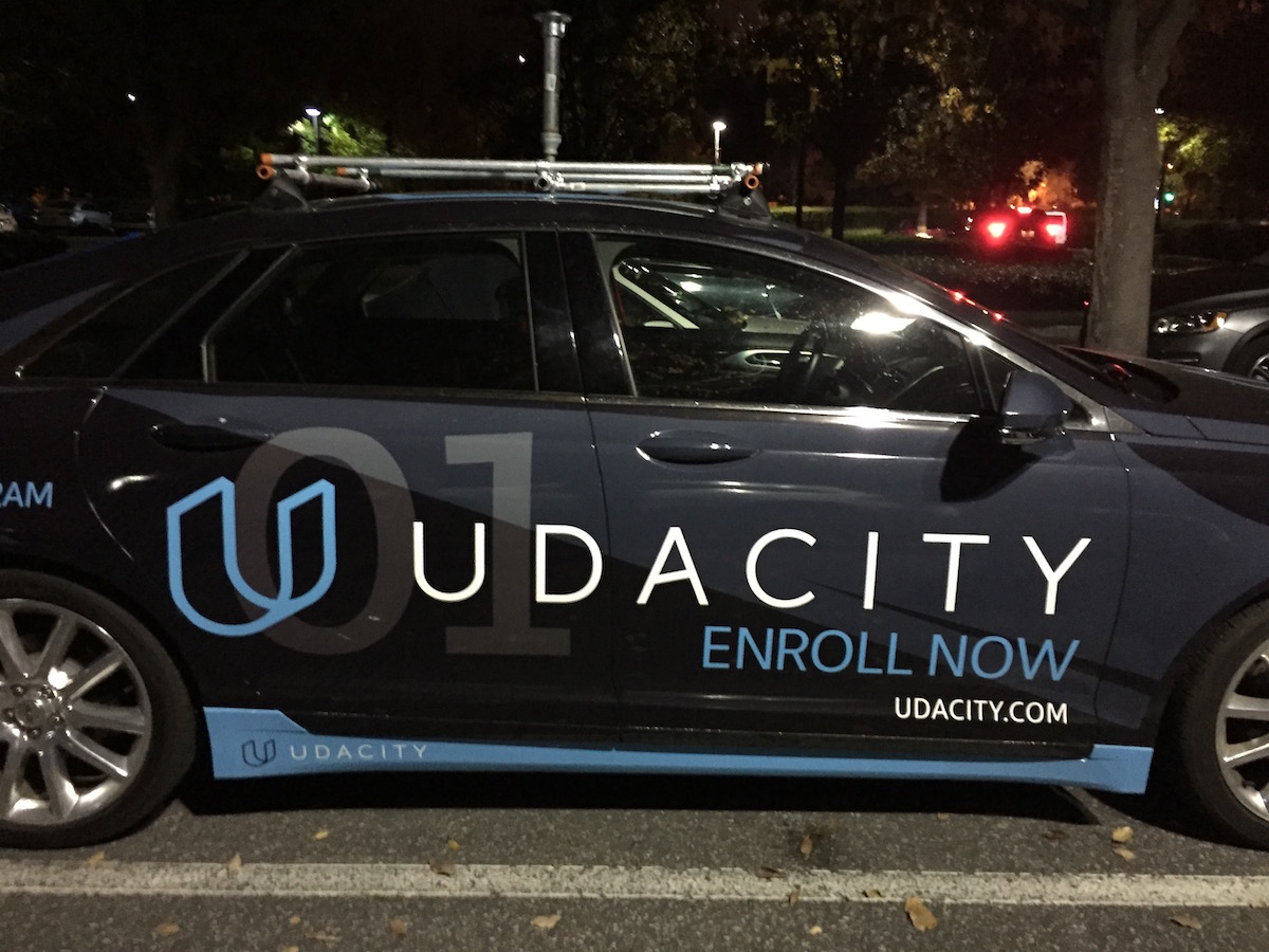 Udacity Self-Driving Car Spotted – The Last Driver License Holder…