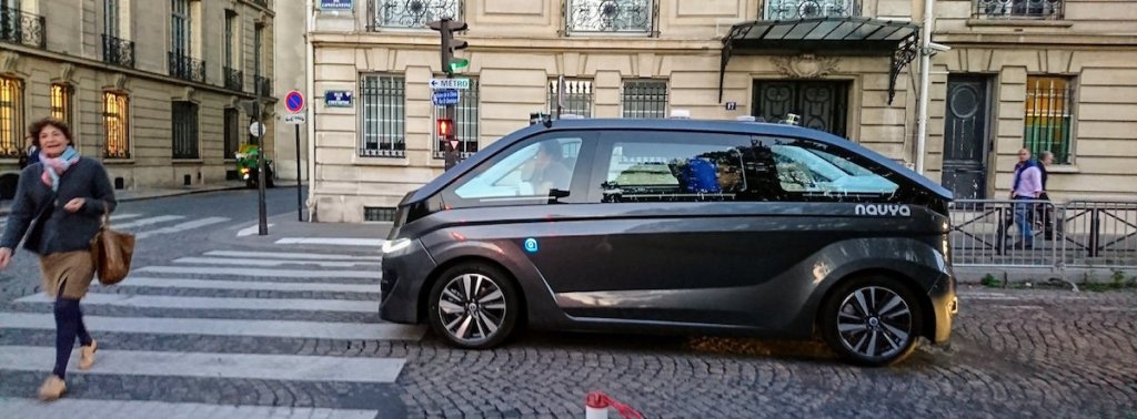 Navya’s New Self-Driving Electric Vehicle Spotted in Paris – The Last ...