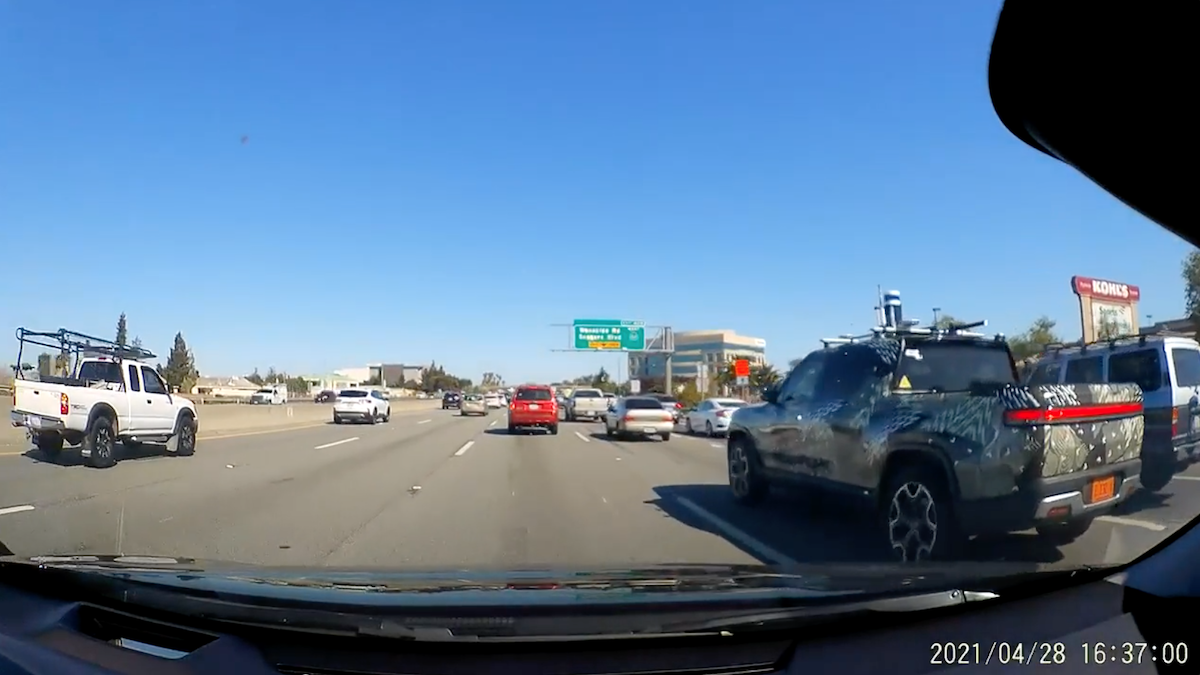 Rivian R1T Prototype Spotted on Highway 101 – The Last Driver License ...