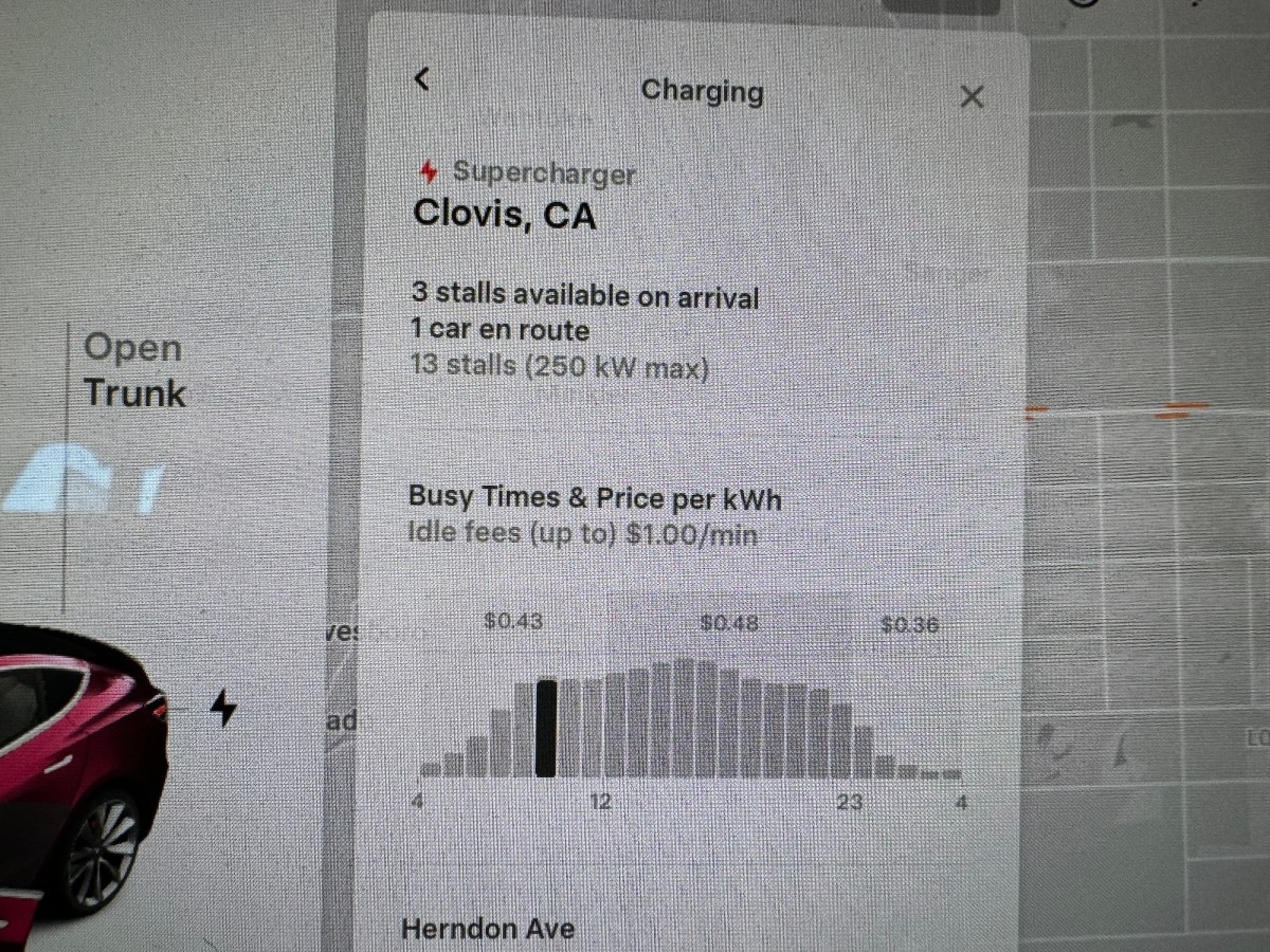 Tesla Charging Station Display With New Feature – The Last Driver ...