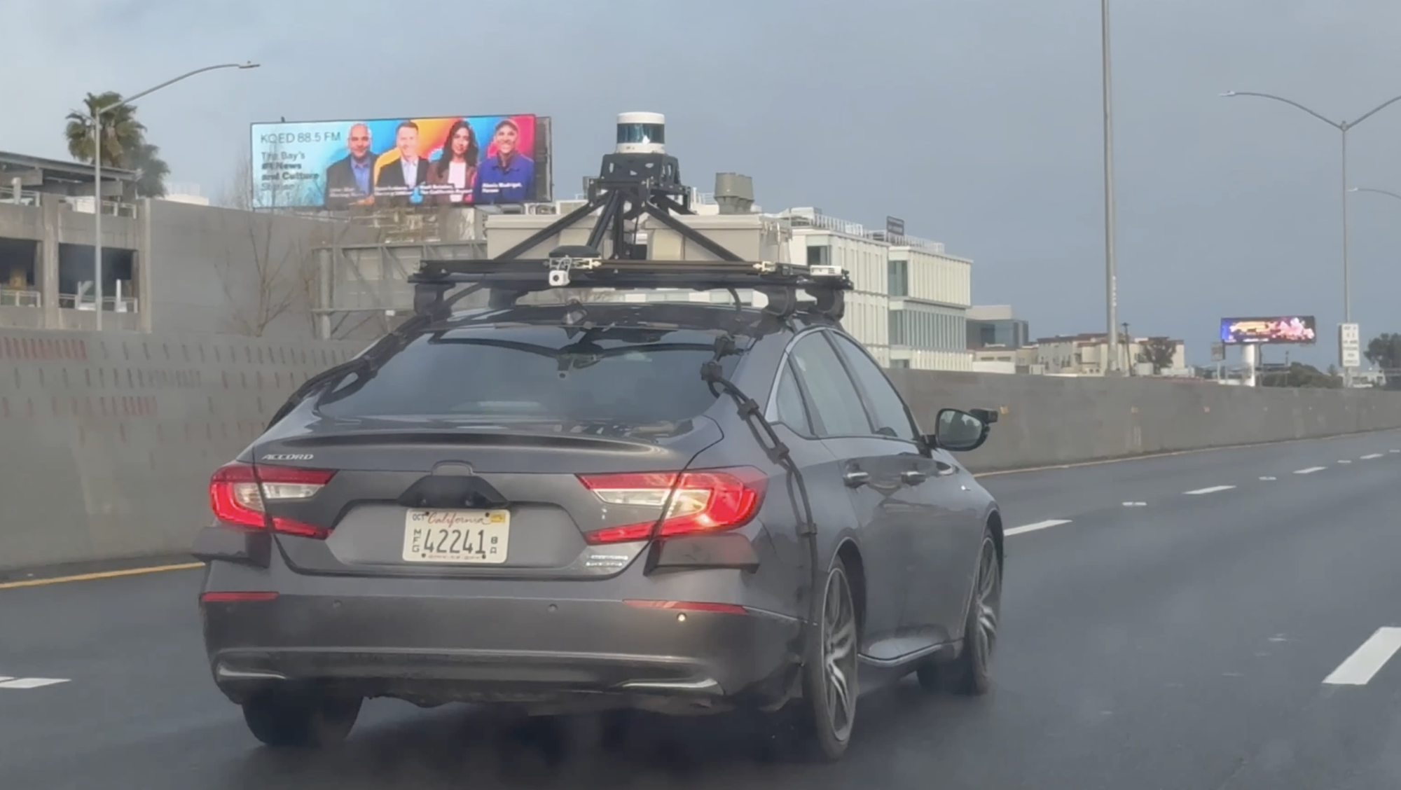 Honda With Sensor Racks Spotted on 101 – The Last Driver License Holder…