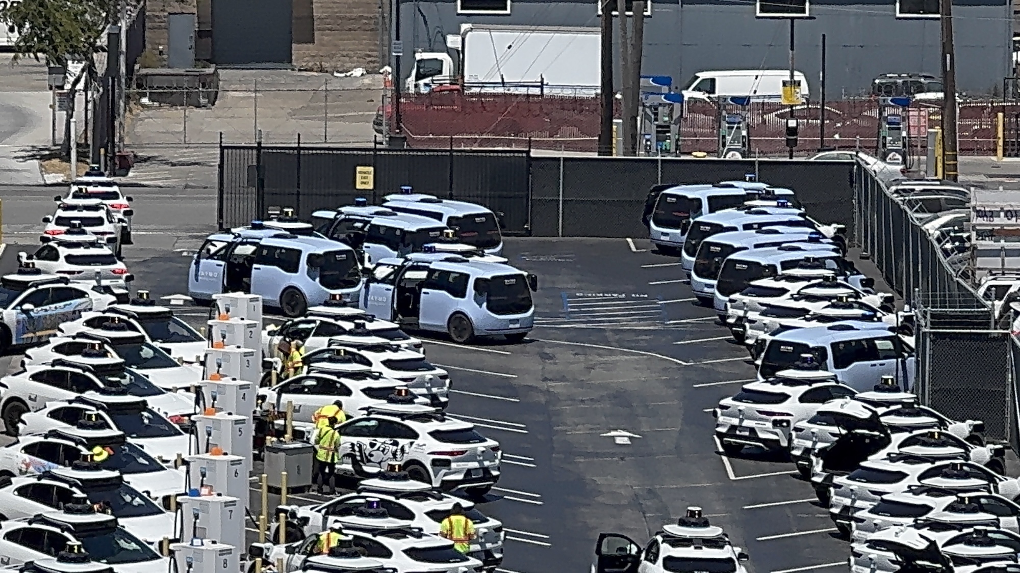 Waymo Depot in San Francisco on 6/17/2025 With 9 Zeekr Robotaxis – The ...